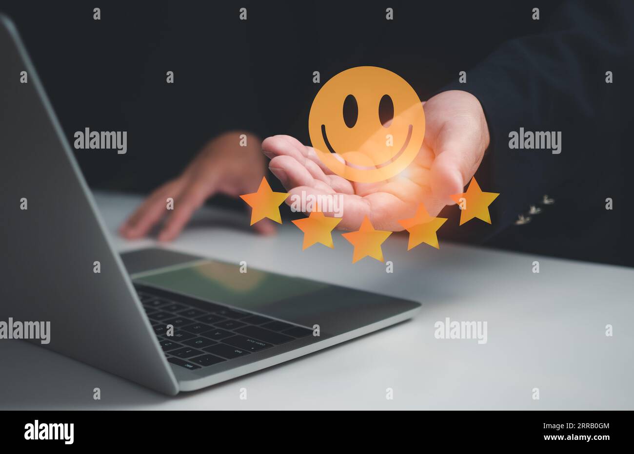 Customer Satisfaction Survey concept, service experience rating online ...