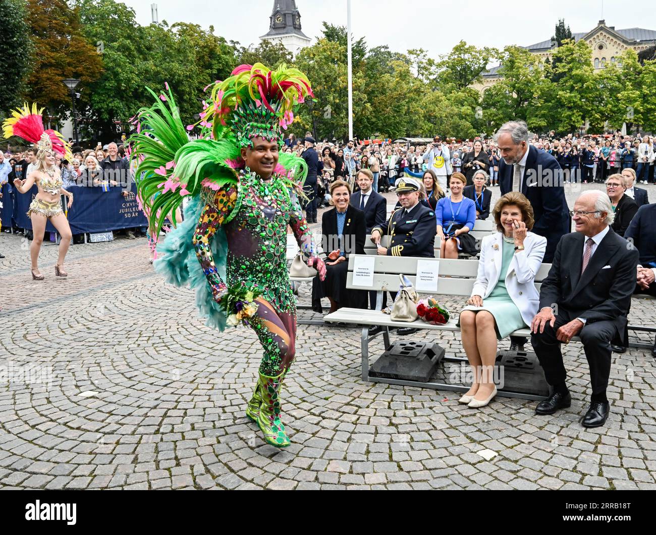 KARLSTAD 20230907King Carl Gustaf and Queen Silvia during a visit to ...
