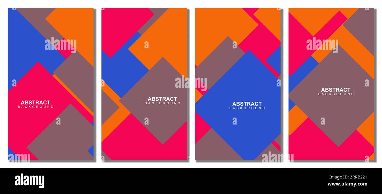 Abstract modern template set background. Vector illustration Stock ...