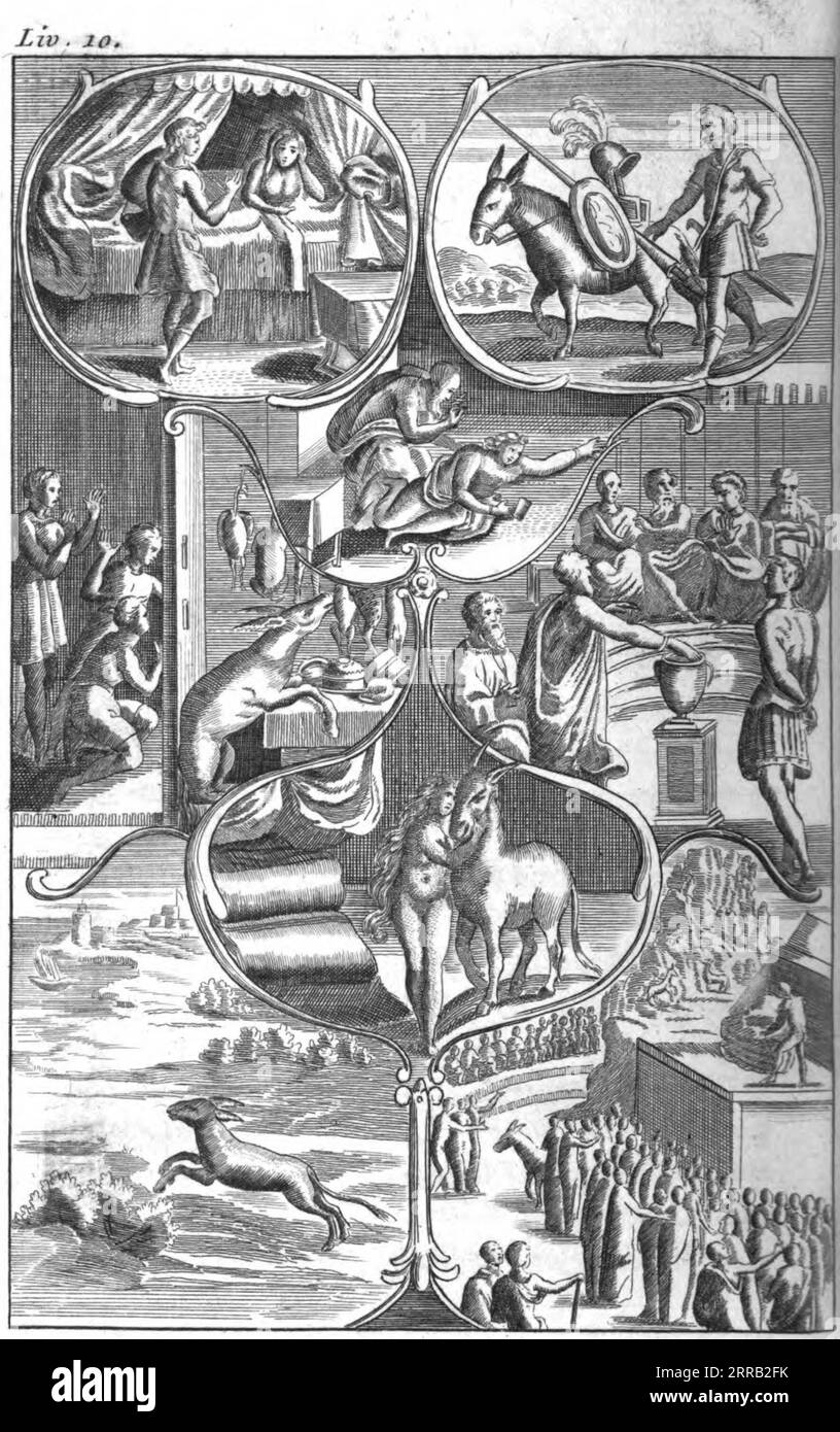 Illustration from the work "Les Métamorphoses ou l'Ane d'Or" by ...