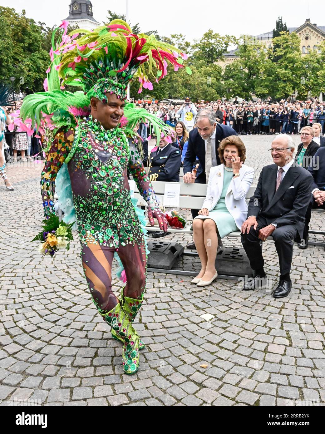 KARLSTAD 20230907King Carl Gustaf and Queen Silvia during a visit to ...