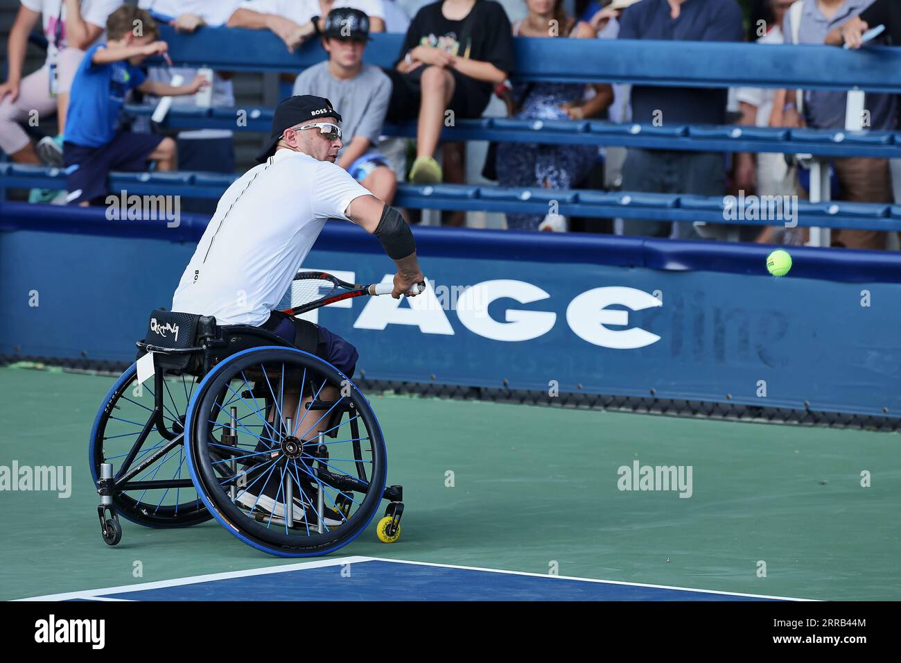 New York, New York, USA. 6th Sep, 2023. Guy Sasson (ISR) in action ...