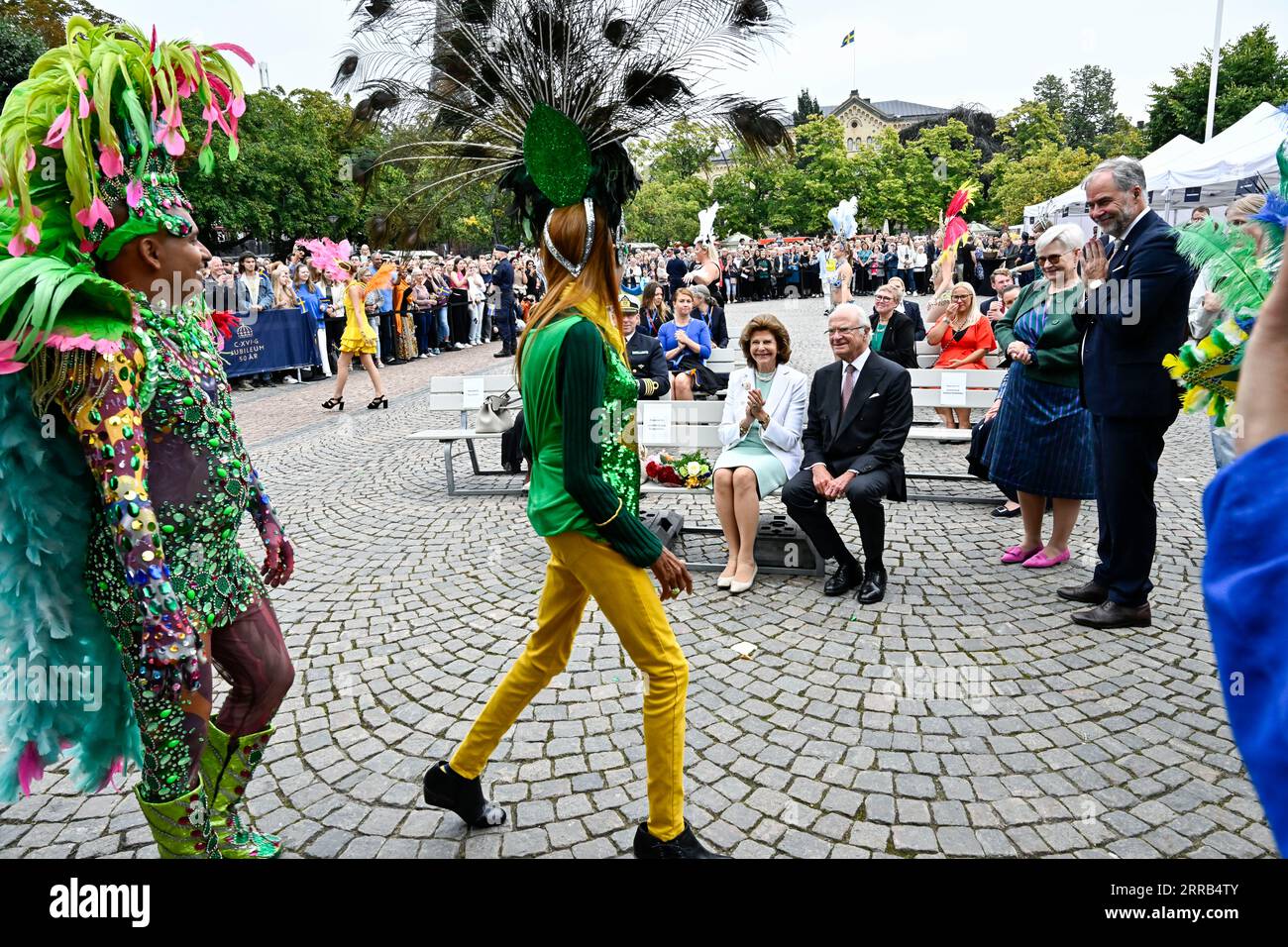 KARLSTAD 20230907King Carl Gustaf and Queen Silvia during a visit to ...