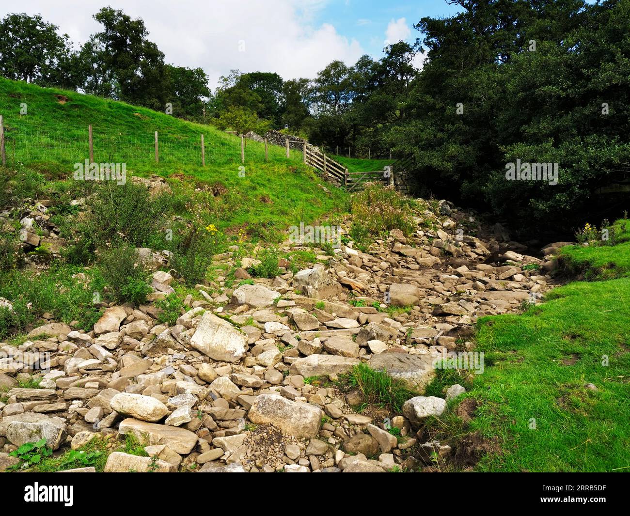 The Nidderdale Way crosses the River Nidd at Dry Wath Ford near ...