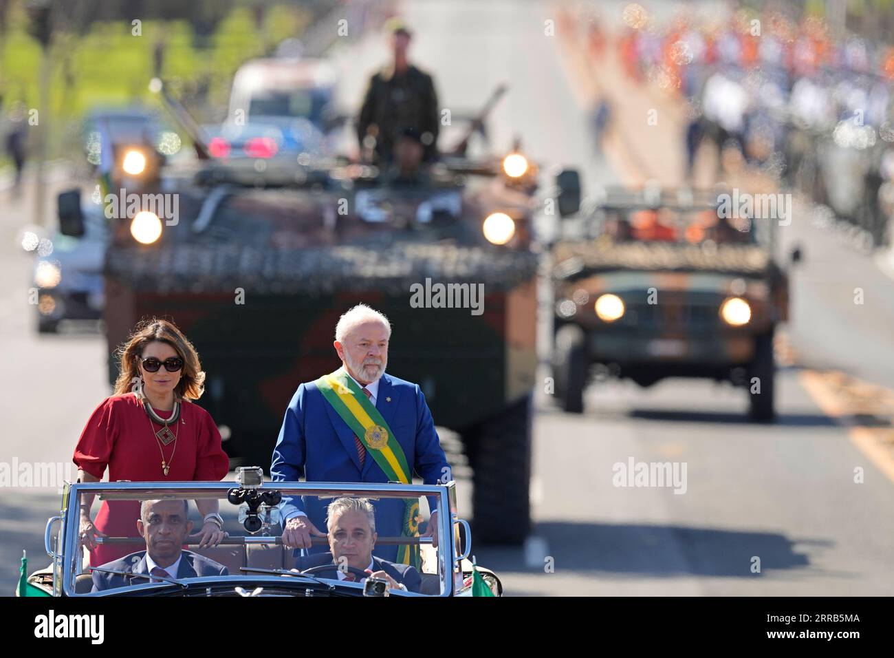 Brazilian President Luiz Inacio Lula da Silva and first lady Rosangela ...