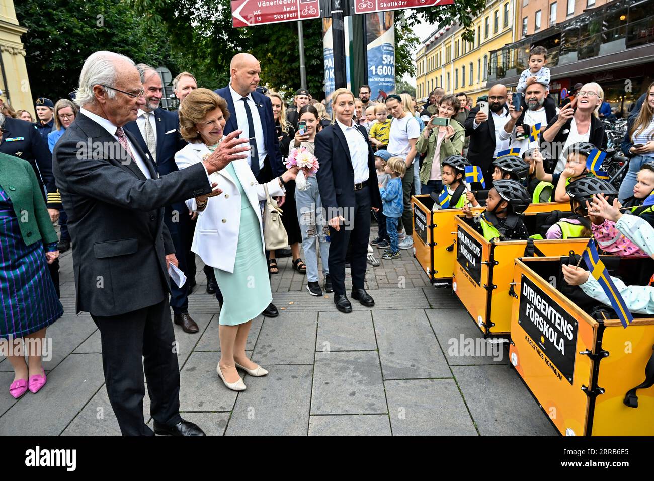 Karlstad, Sweden. 07th Sep, 2023. KARLSTAD 20230907King Carl Gustaf and ...