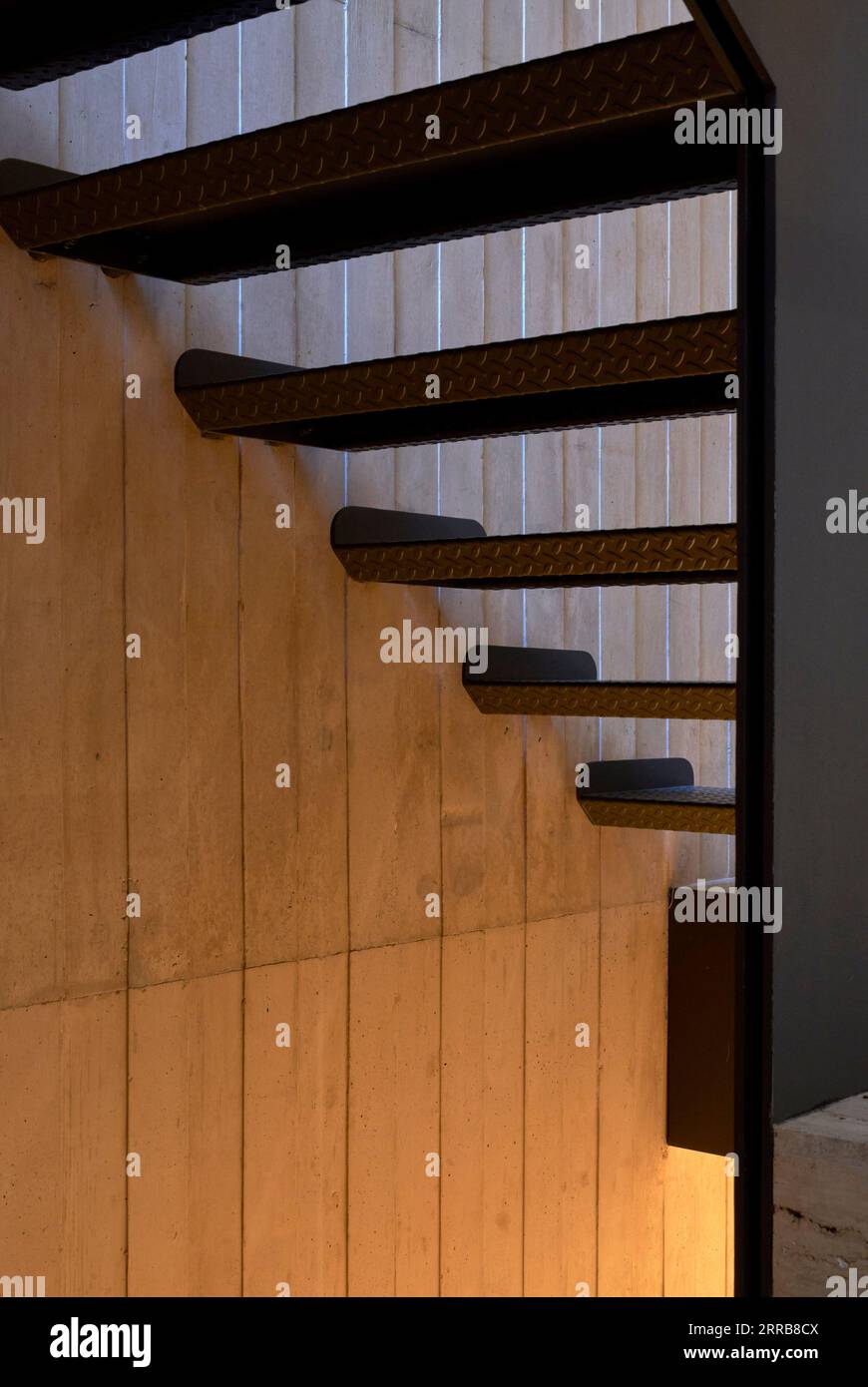 Communal staircase. Edificio Temístocles, Mexico City, Mexico ...