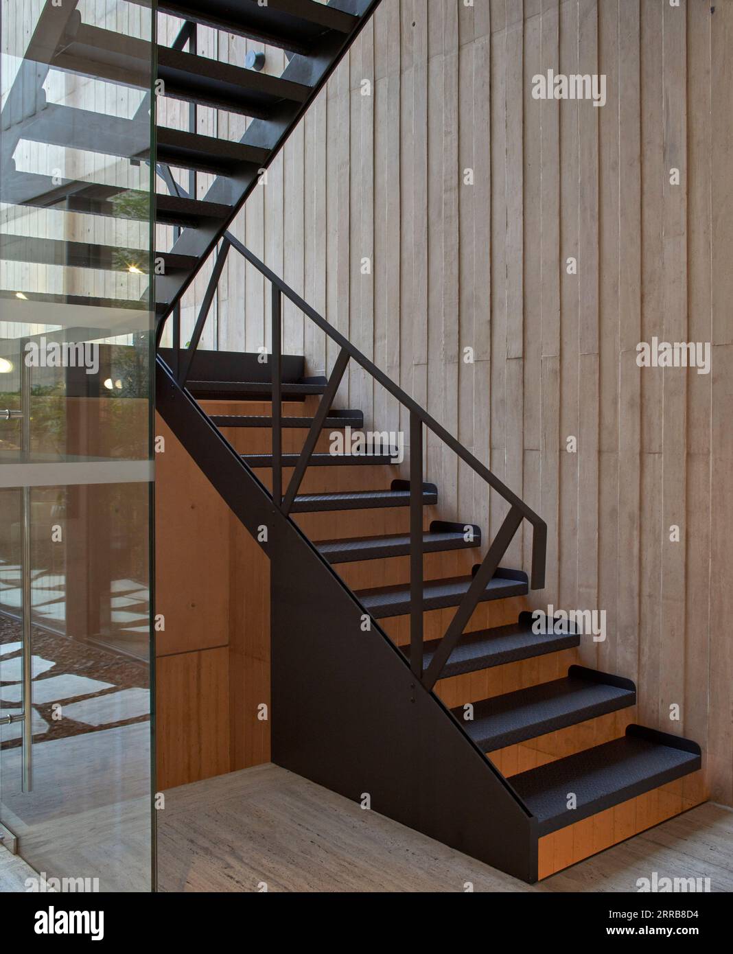 Views around communal staircase. Edificio Temístocles, Mexico City ...