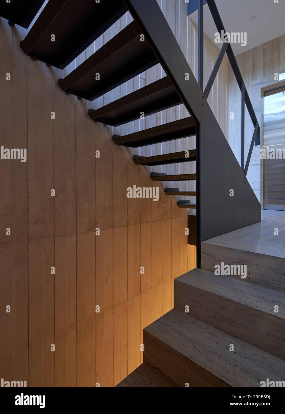 Communal staircase. Edificio Temístocles, Mexico City, Mexico ...