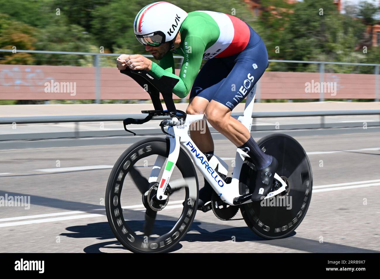 Felipo Ganna Italy Champion Ineos Grenadiers wins TT Stock Photo - Alamy