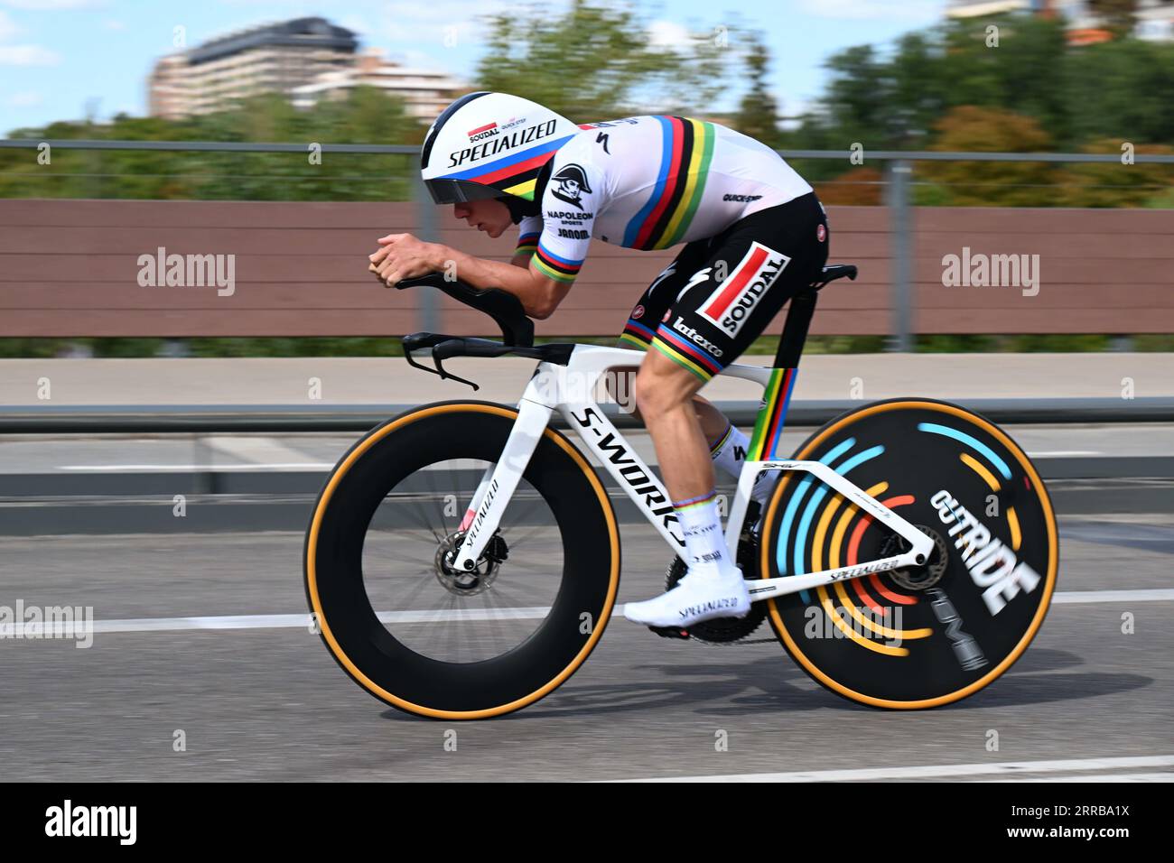 Remco Evenepoel Belgoium Soudal Quickstep World TT Champio Stock Photo ...