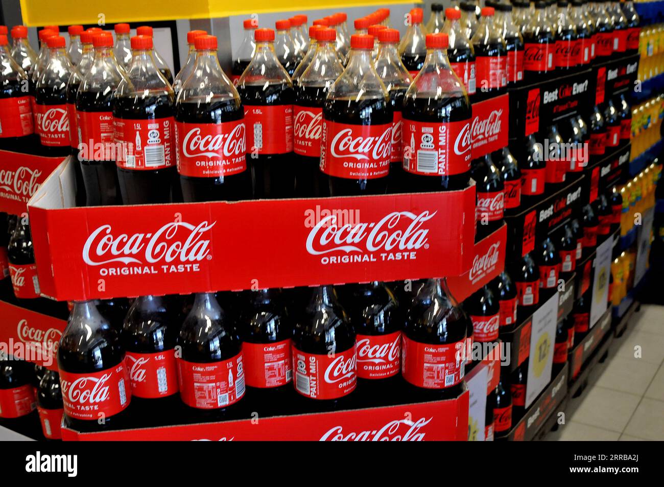 07 September. 2023/Ccoca cola original bottle in danish capital ...