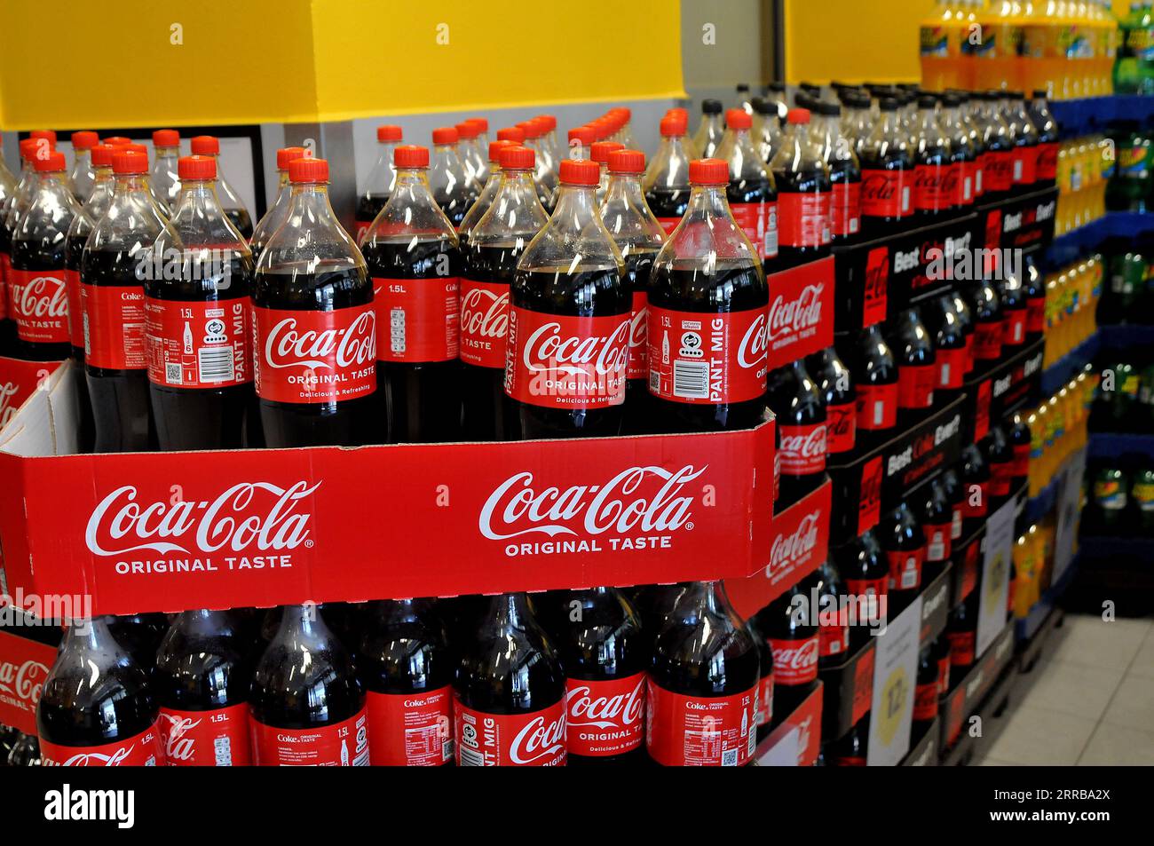 07 September. 2023/Ccoca cola original bottle in danish capital ...