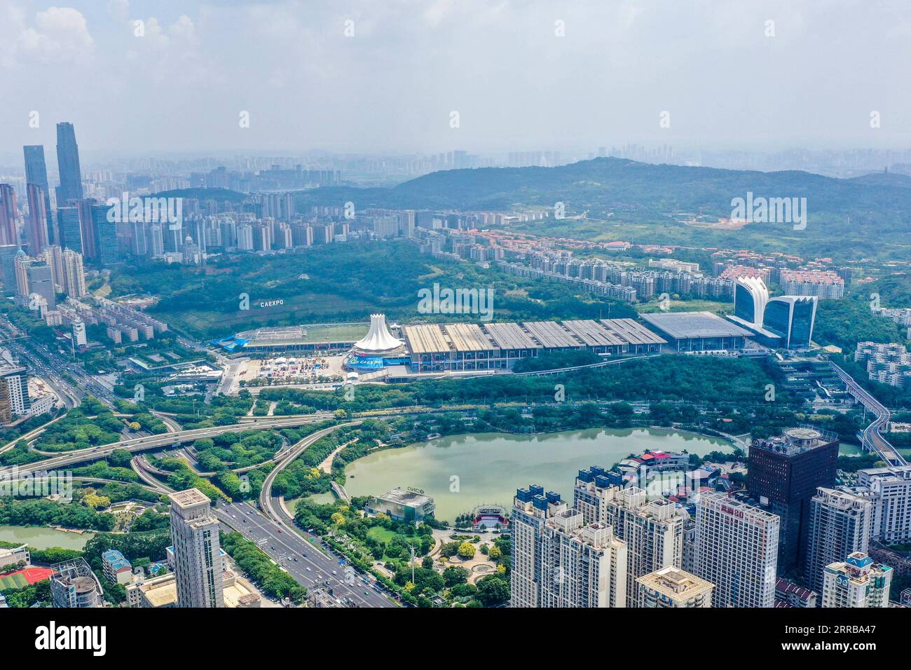 210910 -- NANNING, Sept. 10, 2021 -- Aerial photo taken on Sept. 10 ...