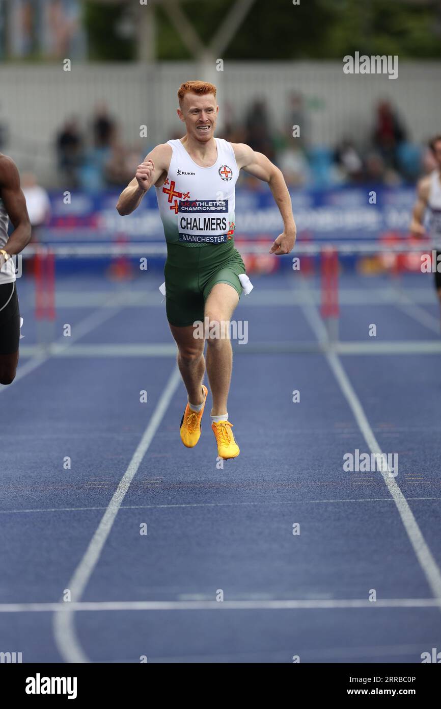 Alastair CHALMERS in the 400m Hurdles at the UK Athletics Championship ...