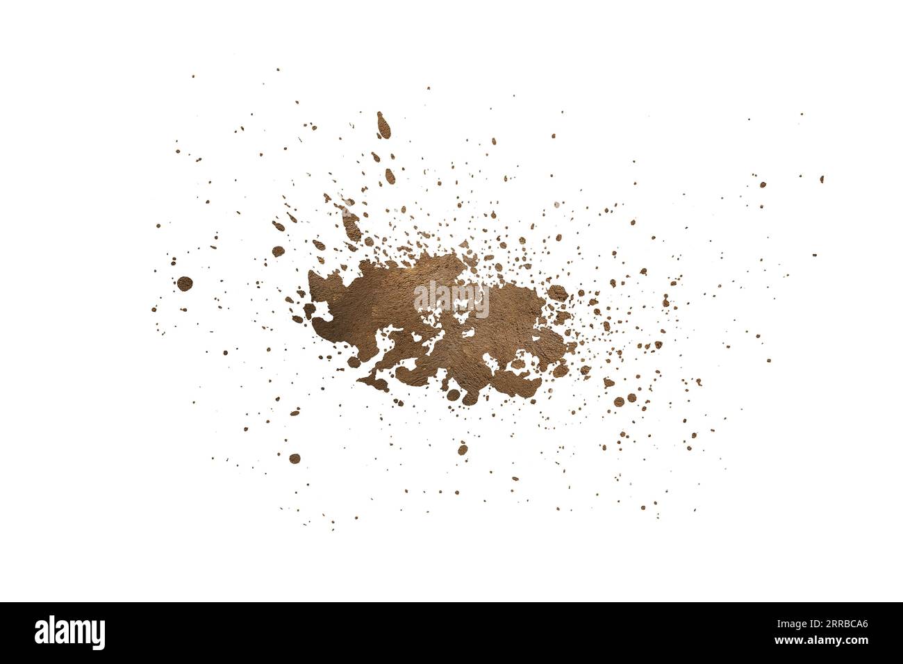 mud splash isolated on white background Stock Photo - Alamy