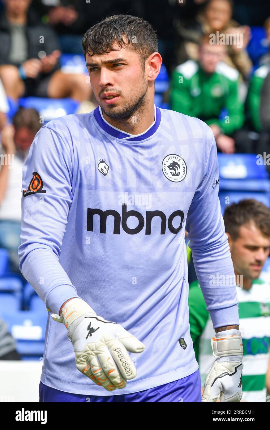 Chester, Cheshire, England, 28th August 2023. Chester goalkeeper Wyll ...