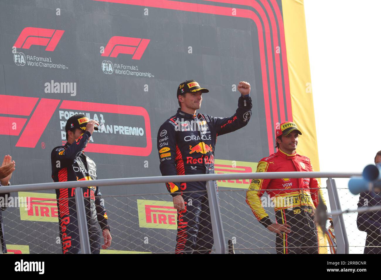 Monza, Italy. 03rd Sep, 2023. MONZA, Italy, 3. September 2023; podium ...