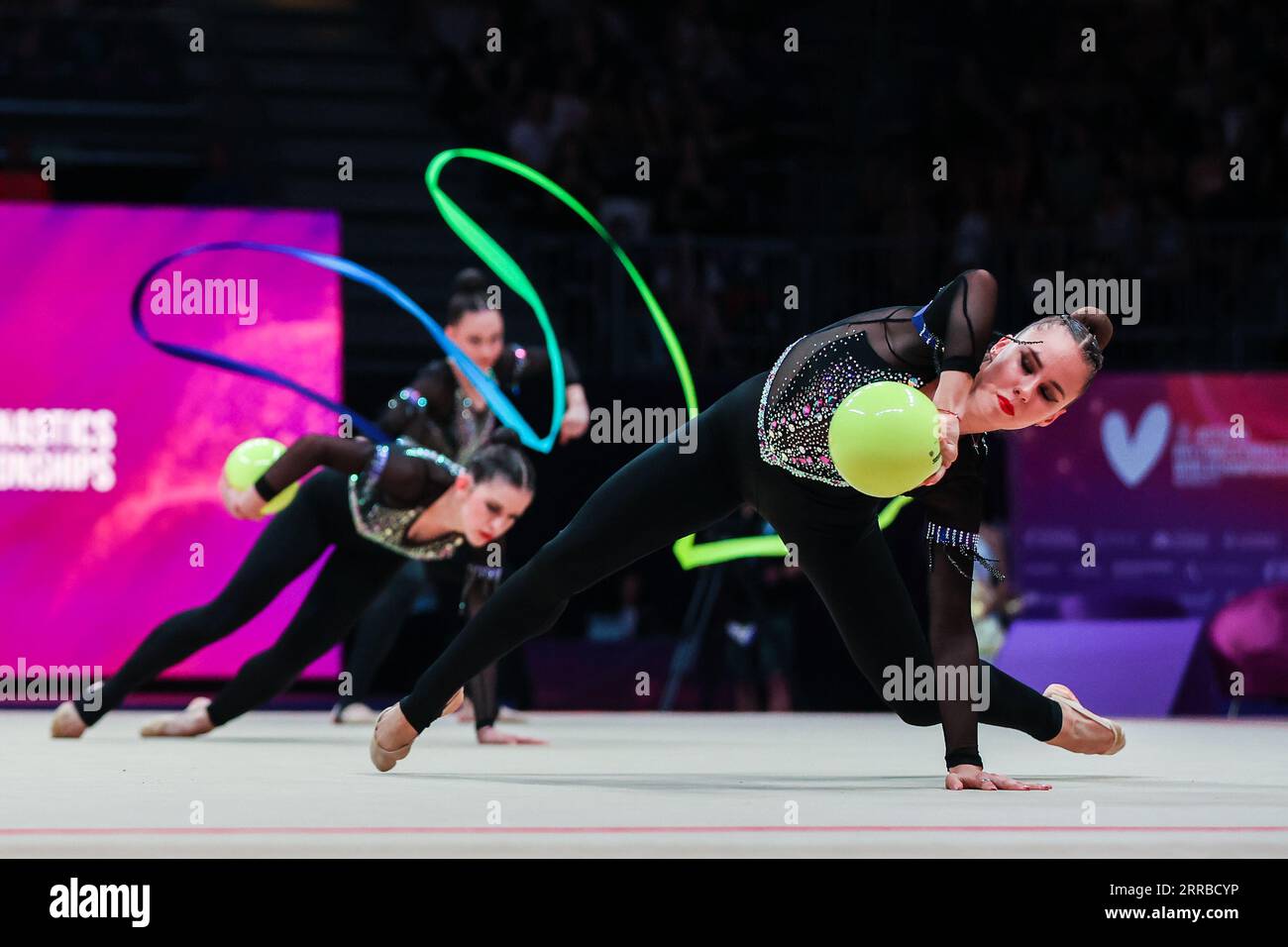 Czech Republic group team seen in action during 40th FIG Rhythmic ...