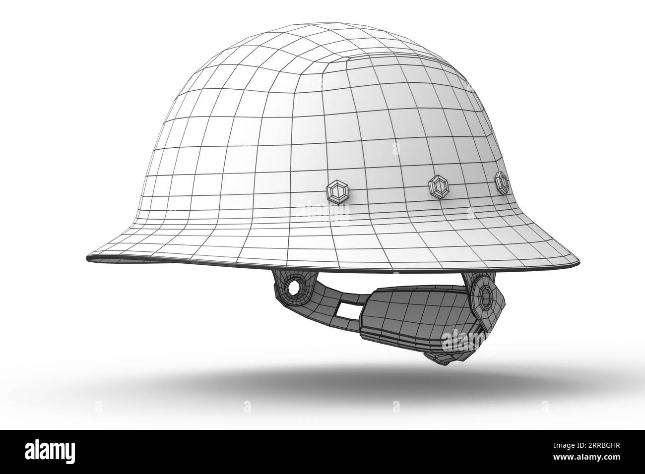 Safety helmet or hard cap isolated on white background. 3d render ...