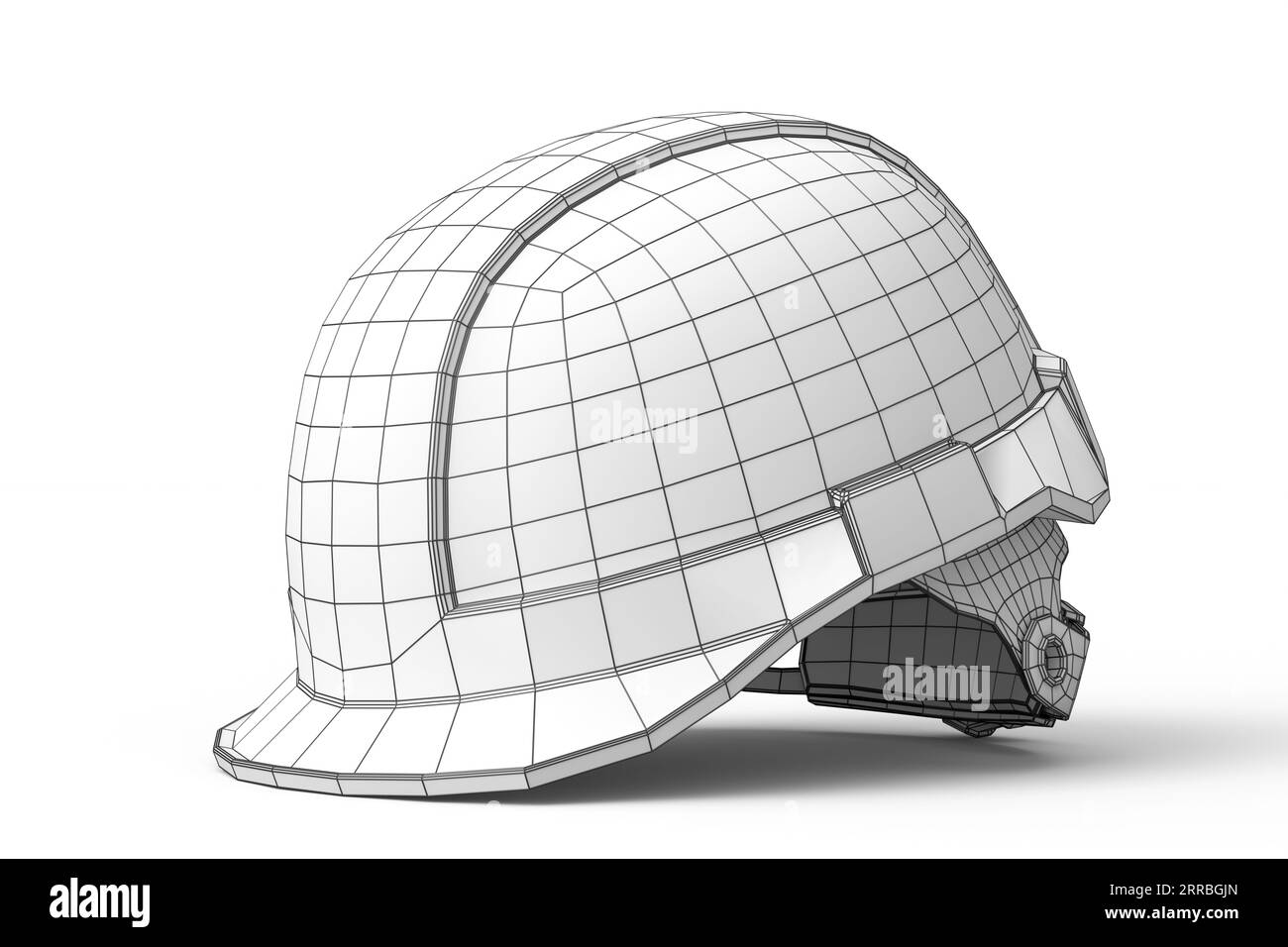 Safety helmet or hard cap isolated on white background. 3d render ...
