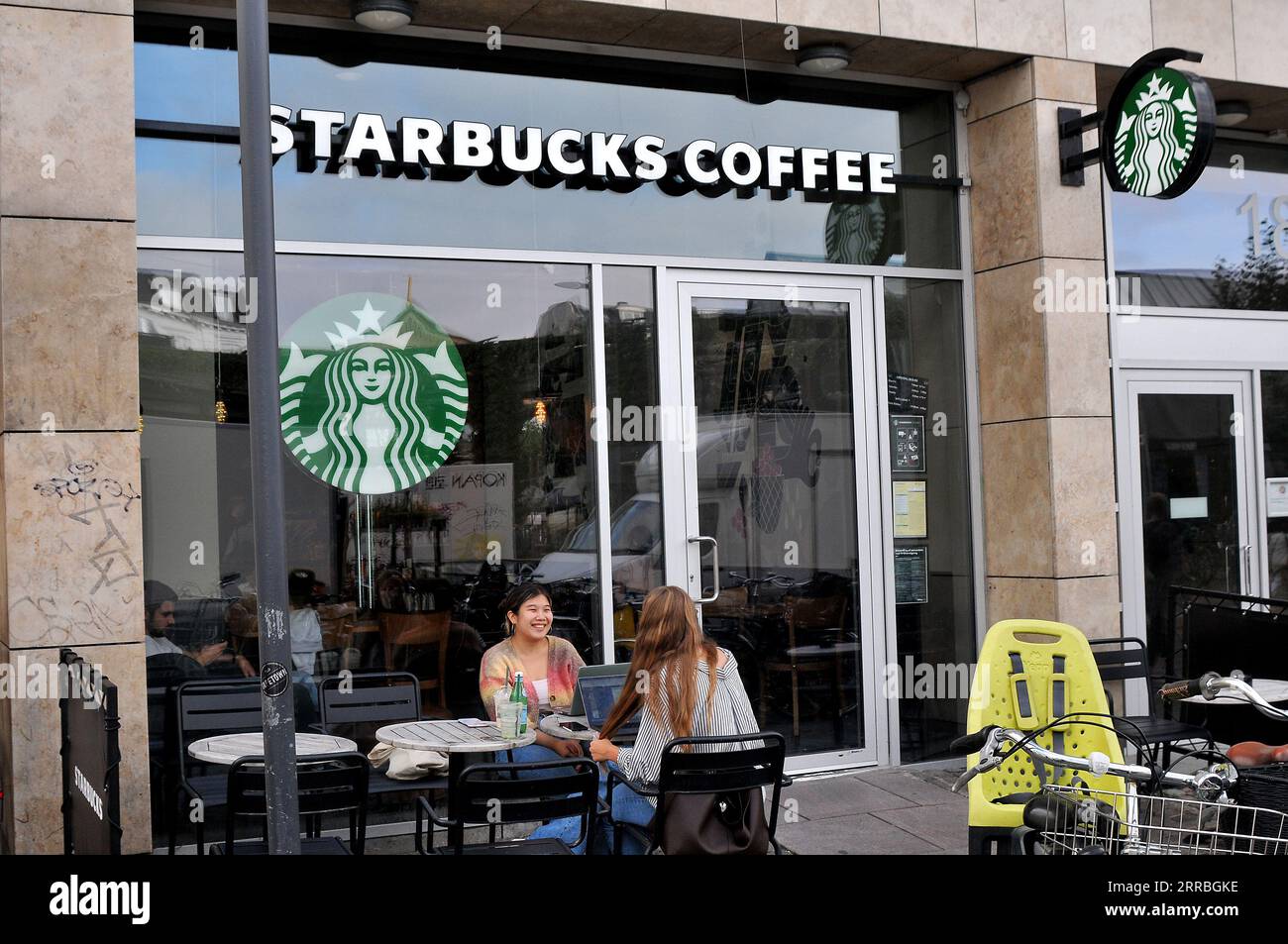 07 September 2023/Seattle coffe chain starbucks coffee cafe in danish ...
