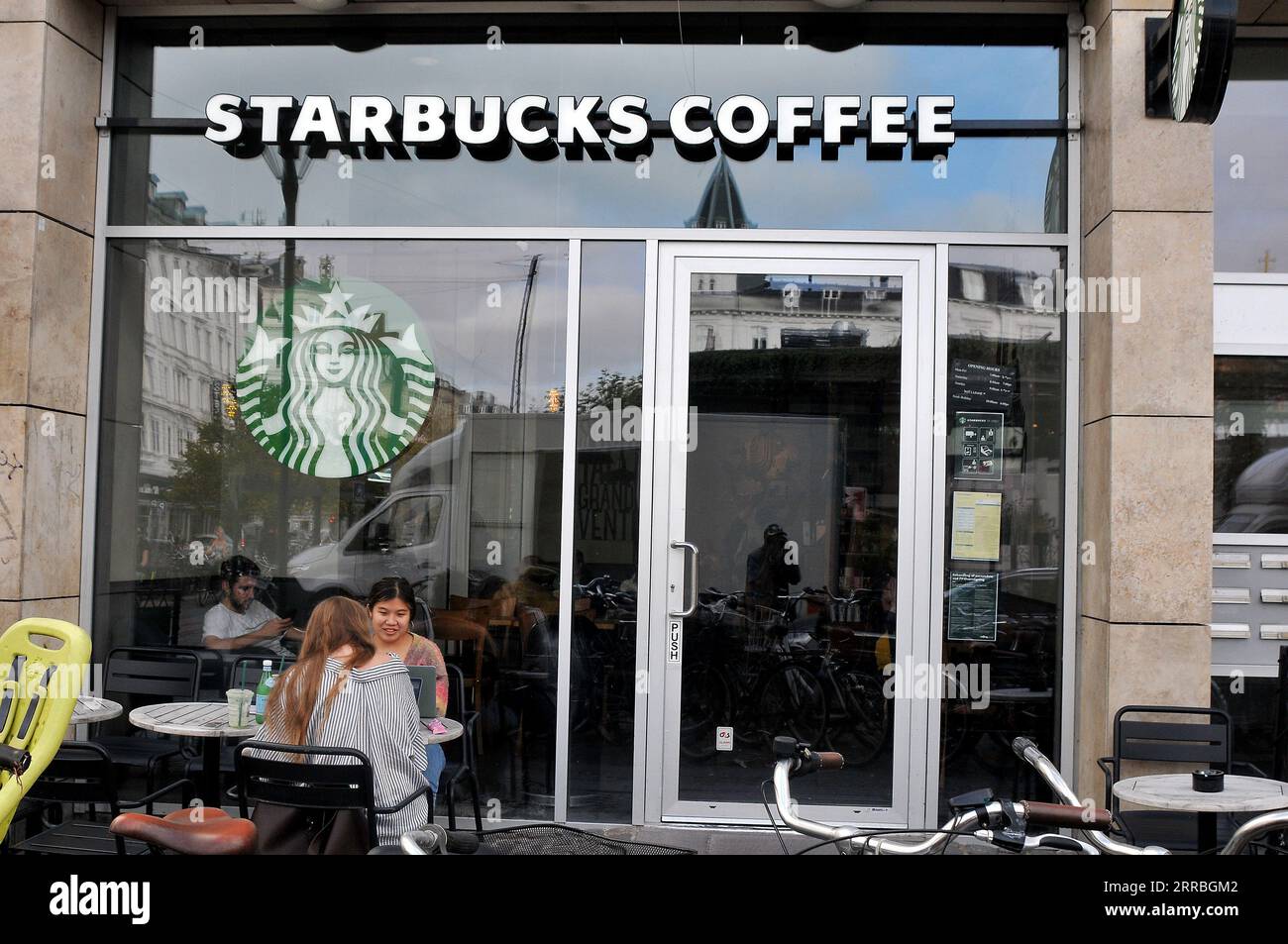 07 September 2023/Seattle coffe chain starbucks coffee cafe in danish ...