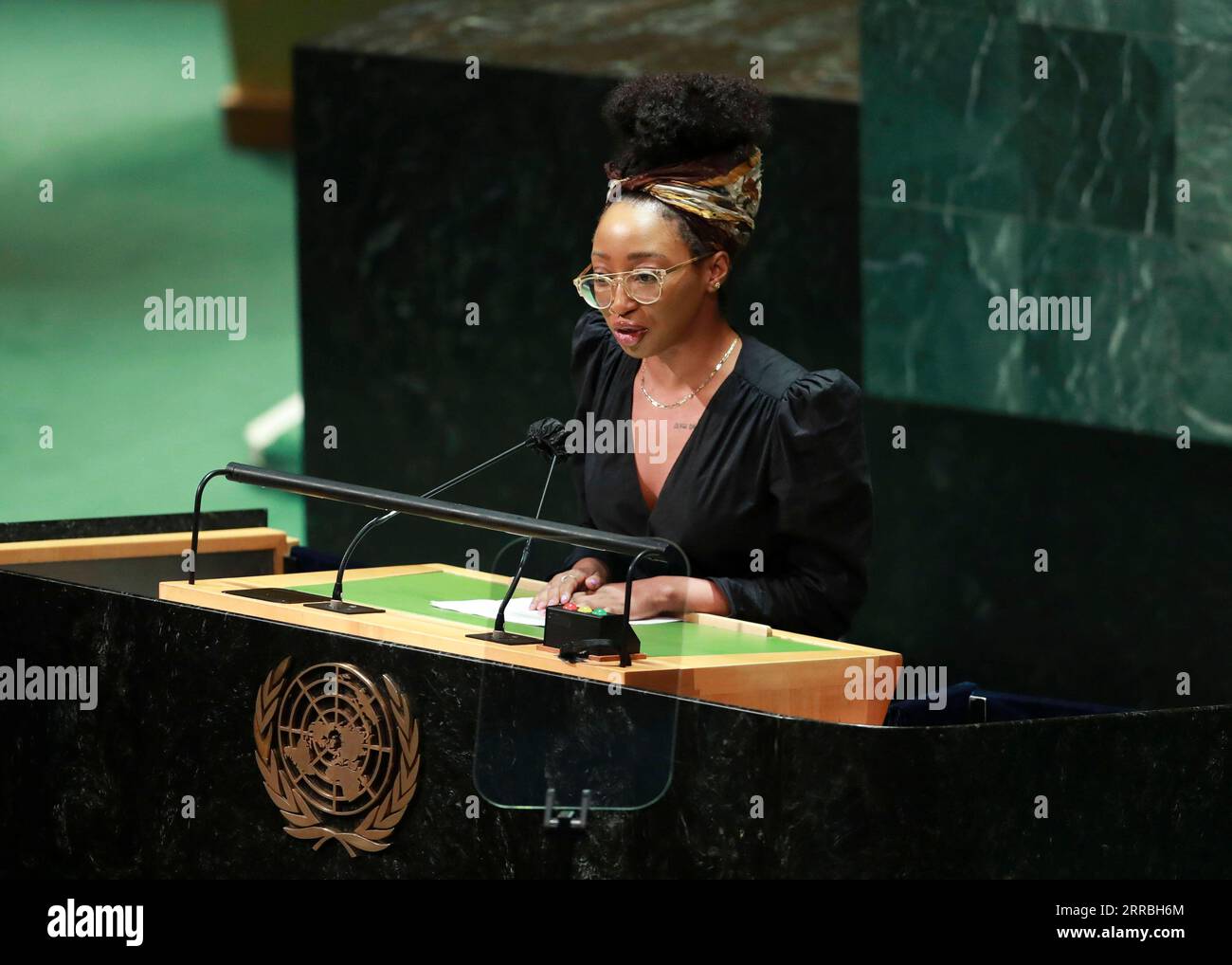 210923 -- UNITED NATIONS, Sept. 23, 2021 -- Catherine Labiran, founder ...