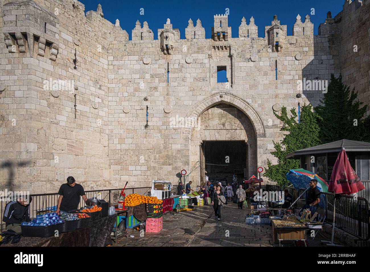 The Damascus Gate entrance to the Old City of Jerusalem Stock Photo - Alamy