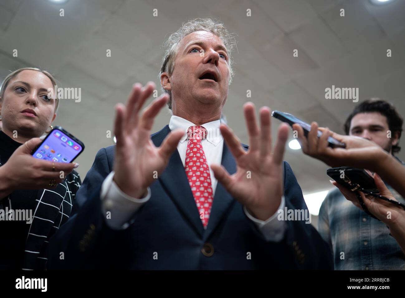 Sen. Rand Paul, R-Ky., speaks to reporters about the health of Senate ...