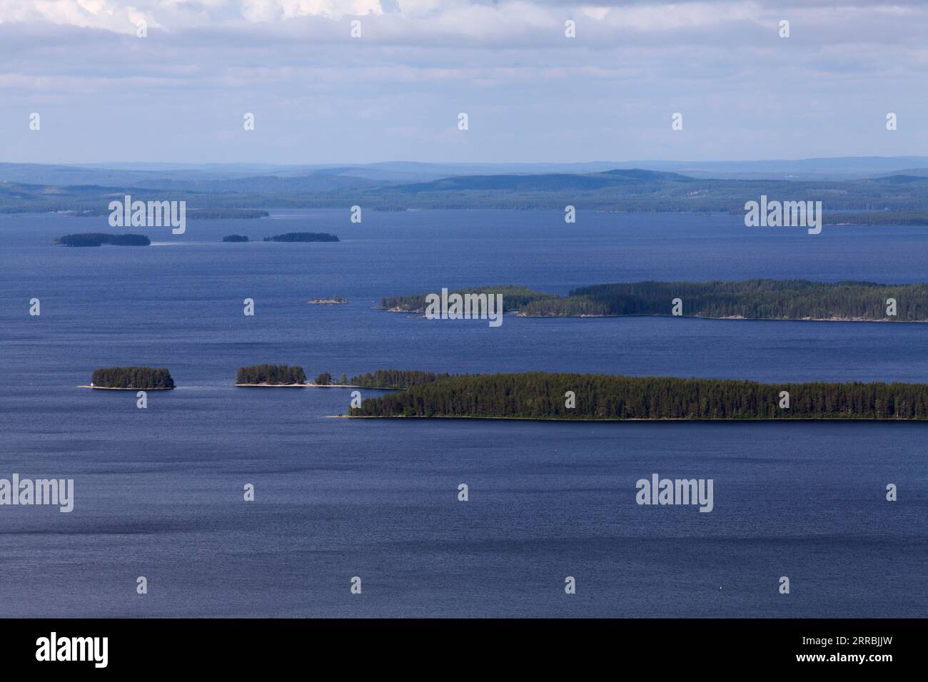 View of Lake Pielinen, from Ukko-Koli Rock in Karelia, Finland. Rock ...
