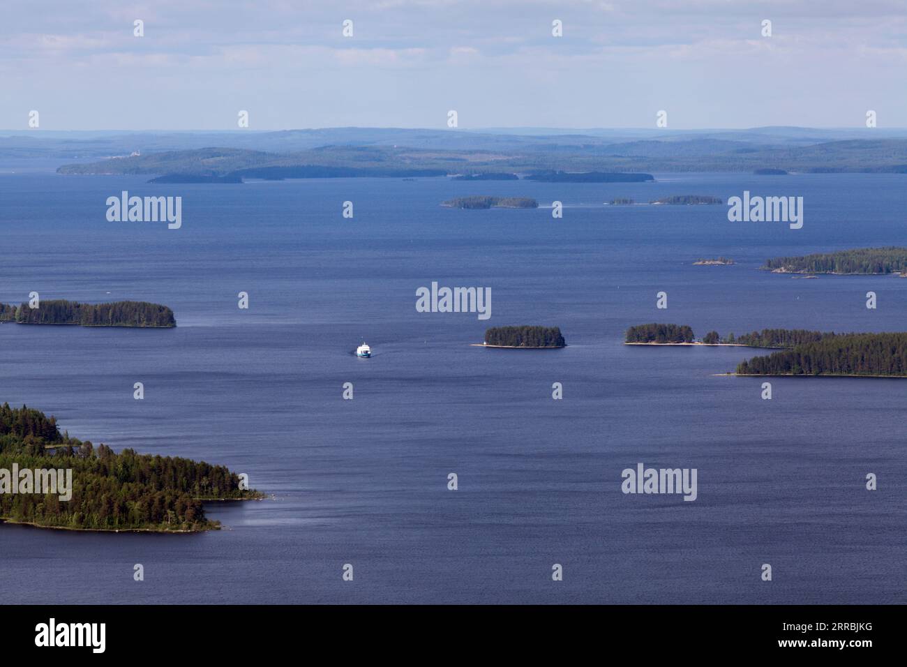 View of Lake Pielinen, from Ukko-Koli Rock in Karelia, Finland. Rock ...