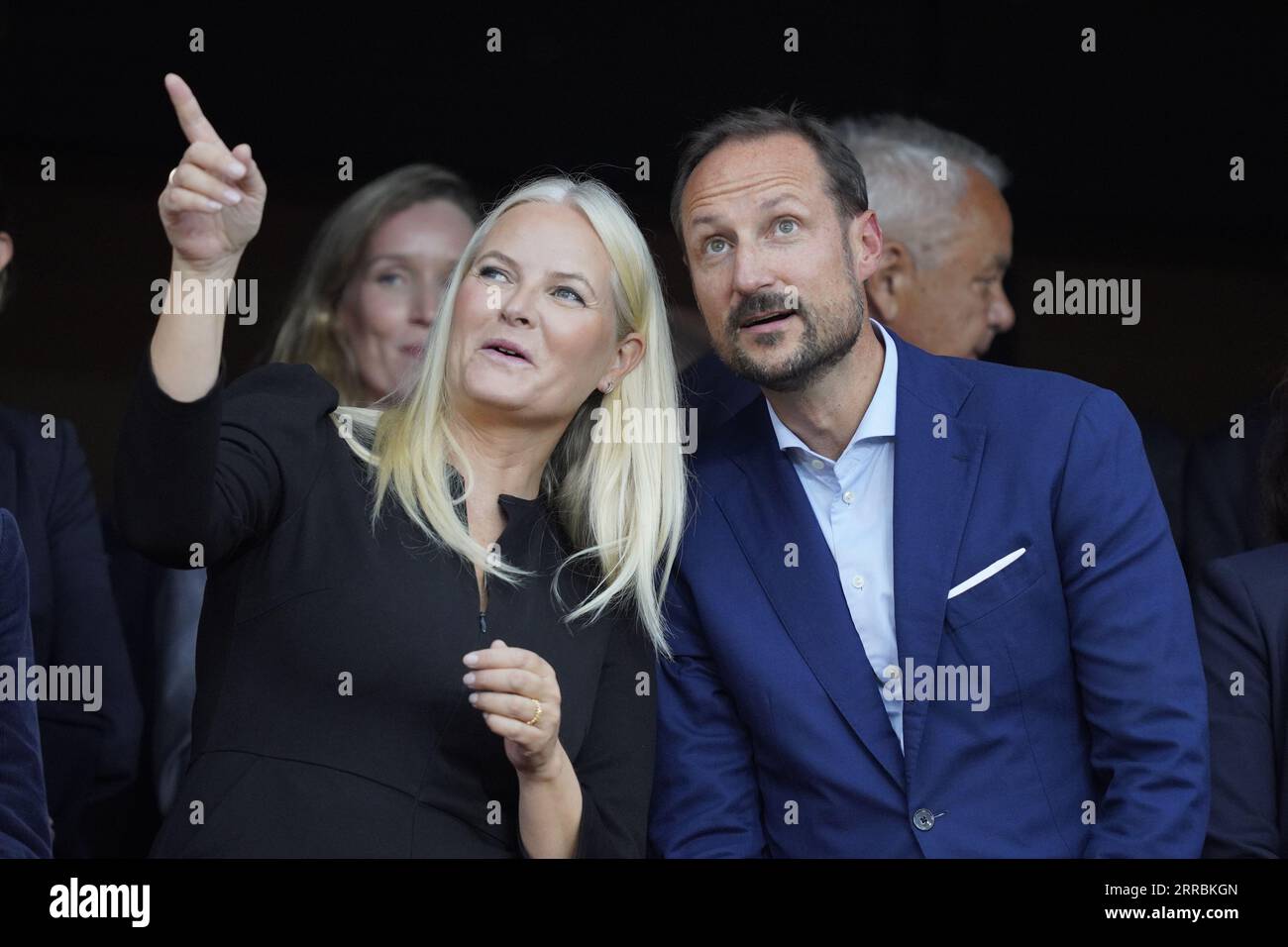 Oslo 20230907.Crown Princess Mette Marit and Crown Prince Haakon during ...