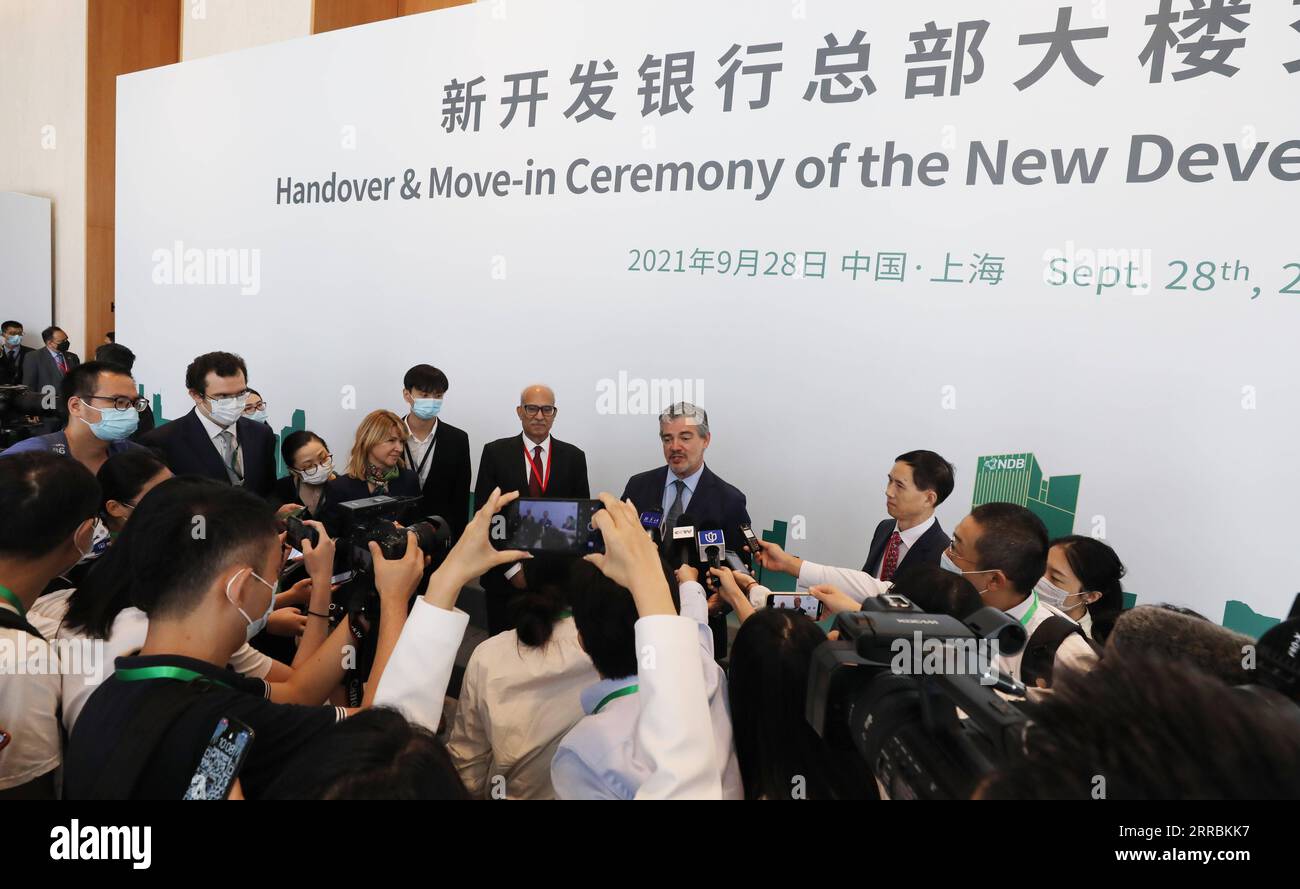 210928 -- SHANGHAI, Sept. 28, 2021 -- Marcos Troyjo, president of the ...