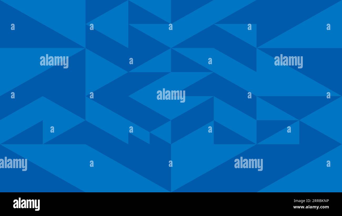 Blue triangle pattern background. Vector data that is easy to edit ...