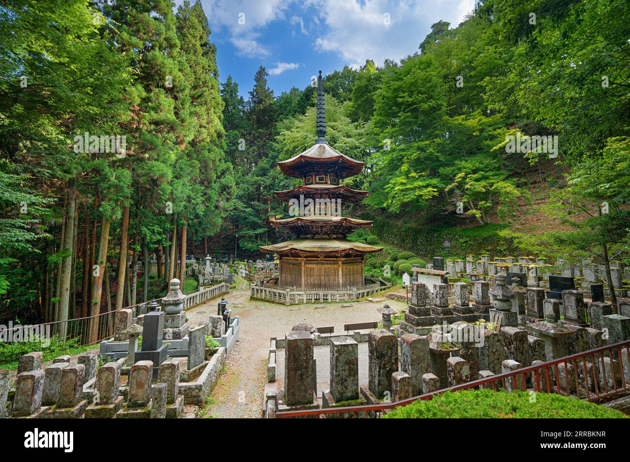 Ueda, Japan at Anraku-ji octogonal pagoda Stock Photo - Alamy