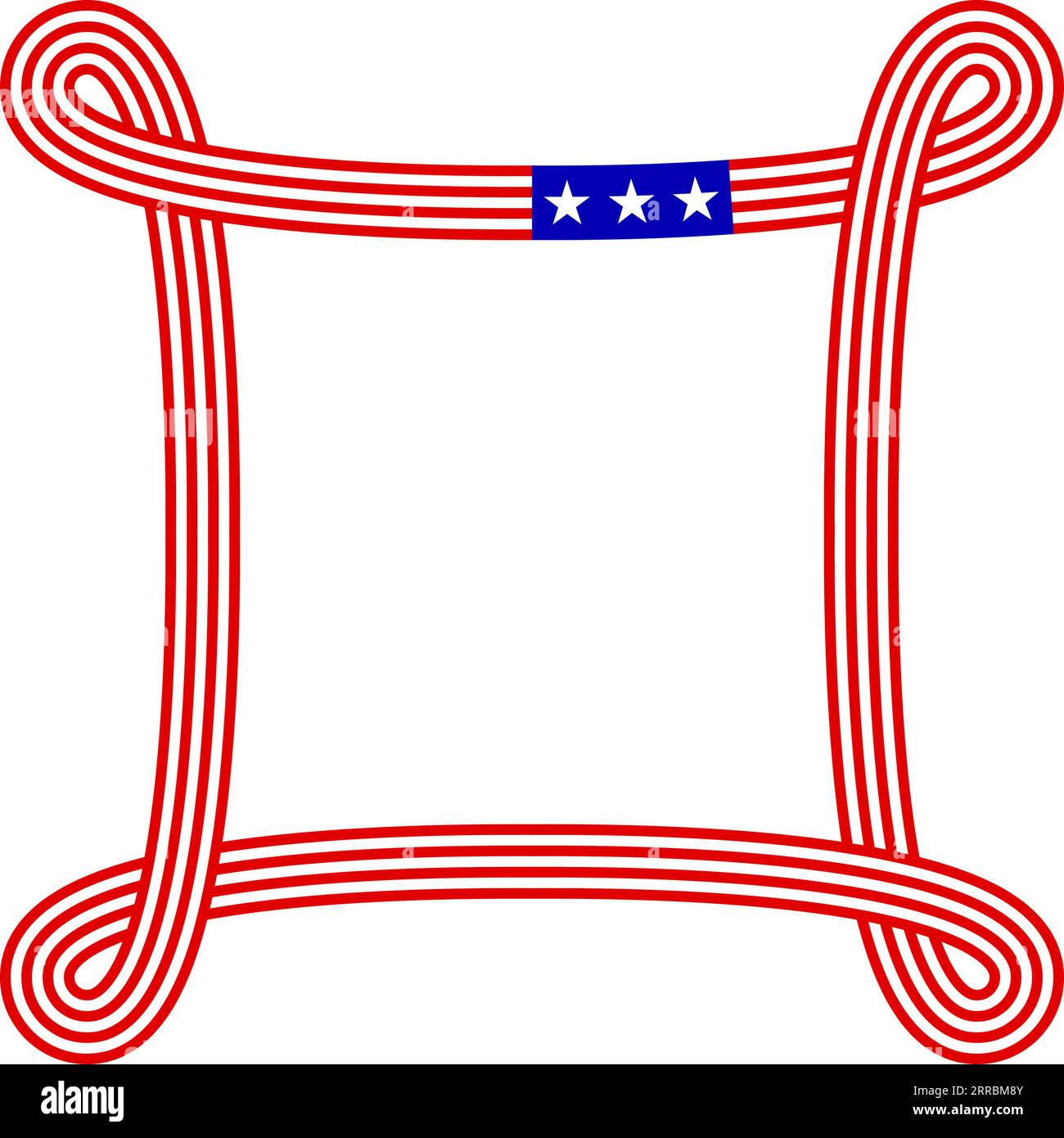 usa flag knot corner border Stock Vector Image & Art - Alamy