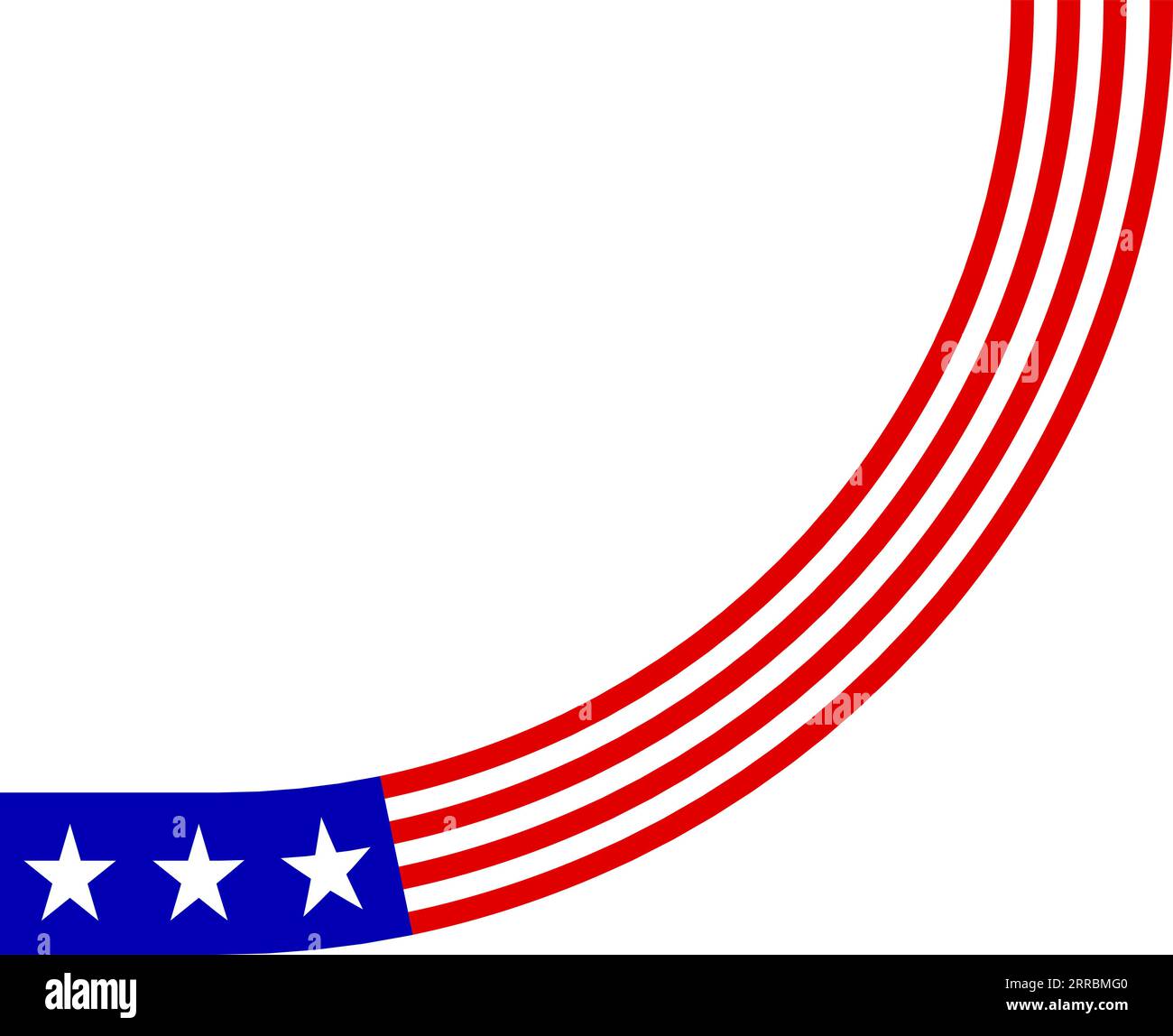 usa flag corner border Stock Vector Image & Art - Alamy