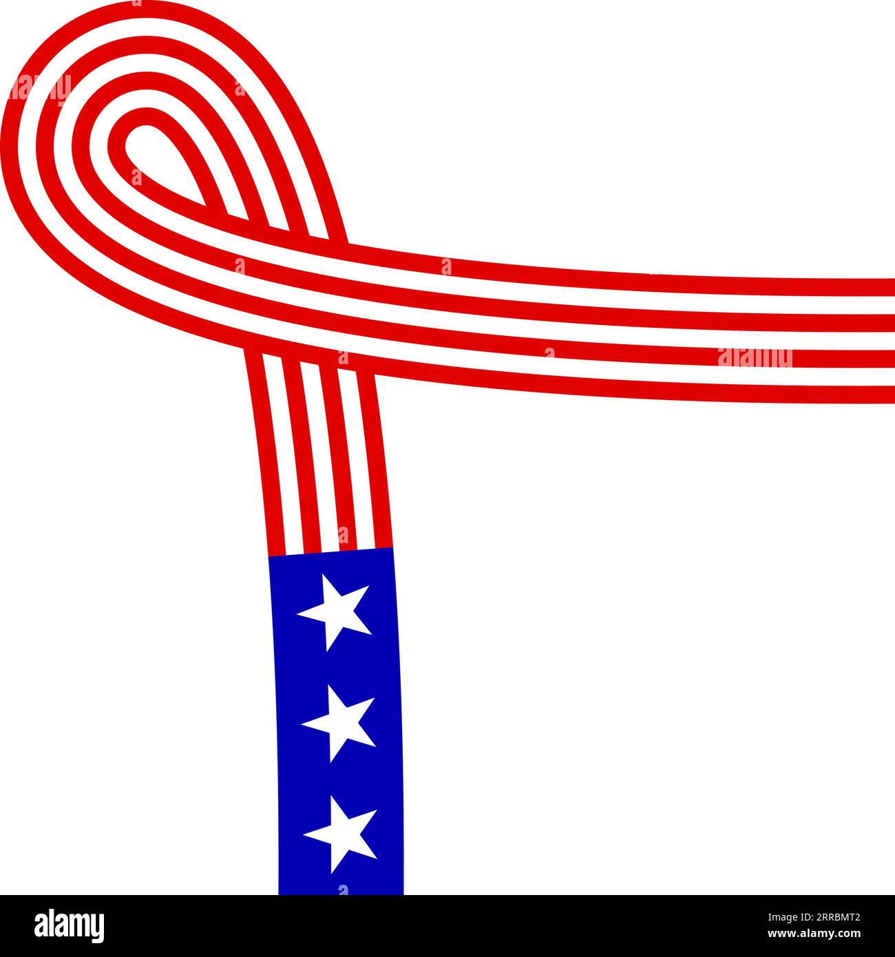 usa flag corner border Stock Vector Image & Art - Alamy