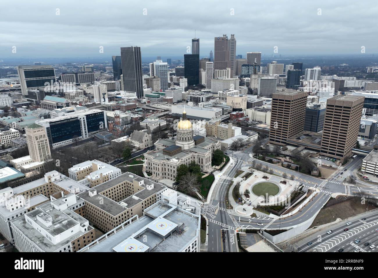 Georgia state capitol aerial hi-res stock photography and images - Alamy
