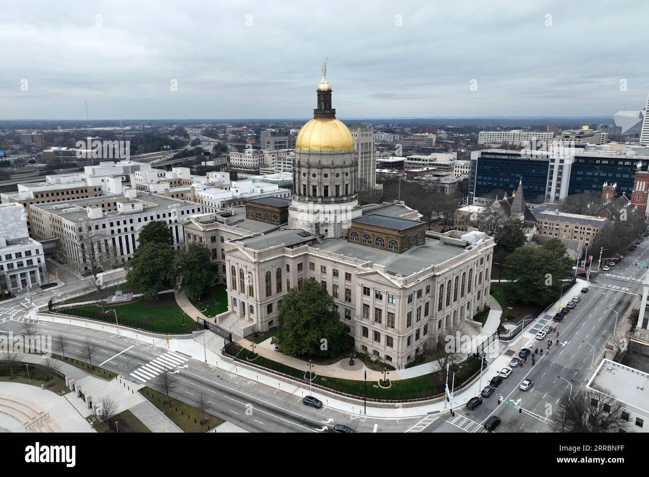 Atlanta georgia state capitol aerial hi-res stock photography and ...