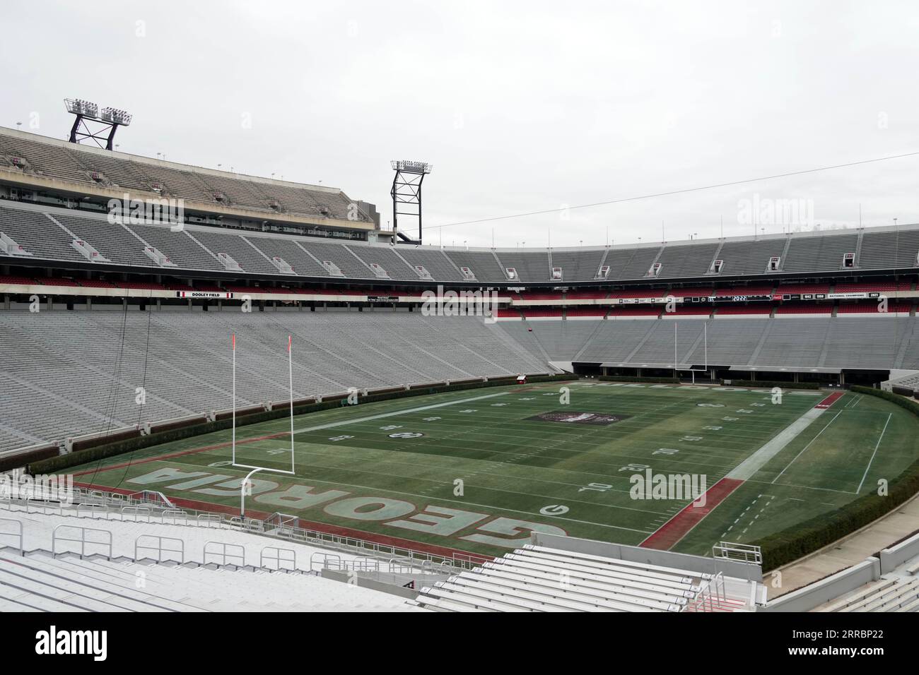 A general overall view of Sanford Stadium at the University of Georgia ...