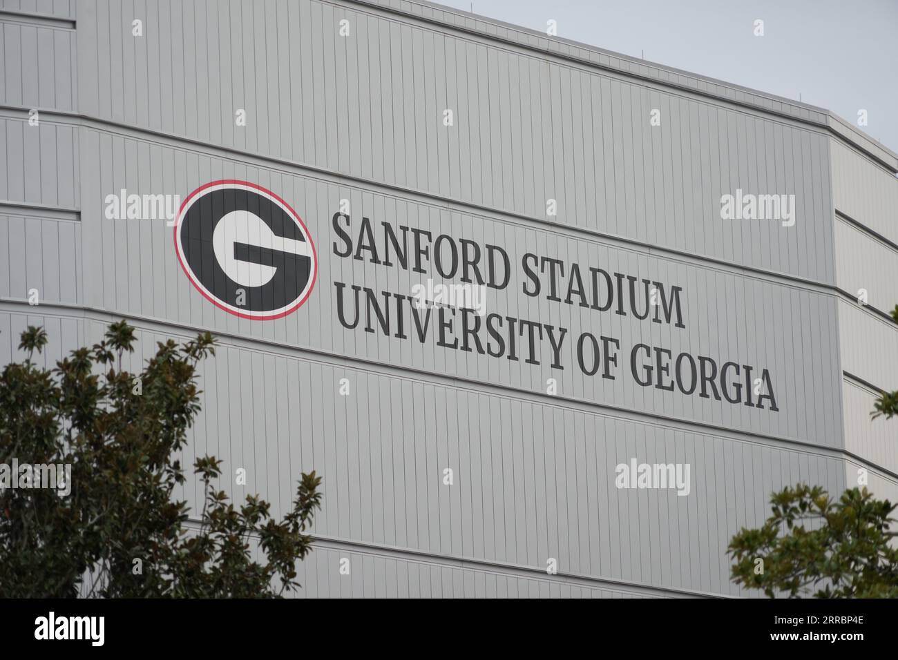 A general overall view of the Georgia Bulldogs logo on the Sanford ...