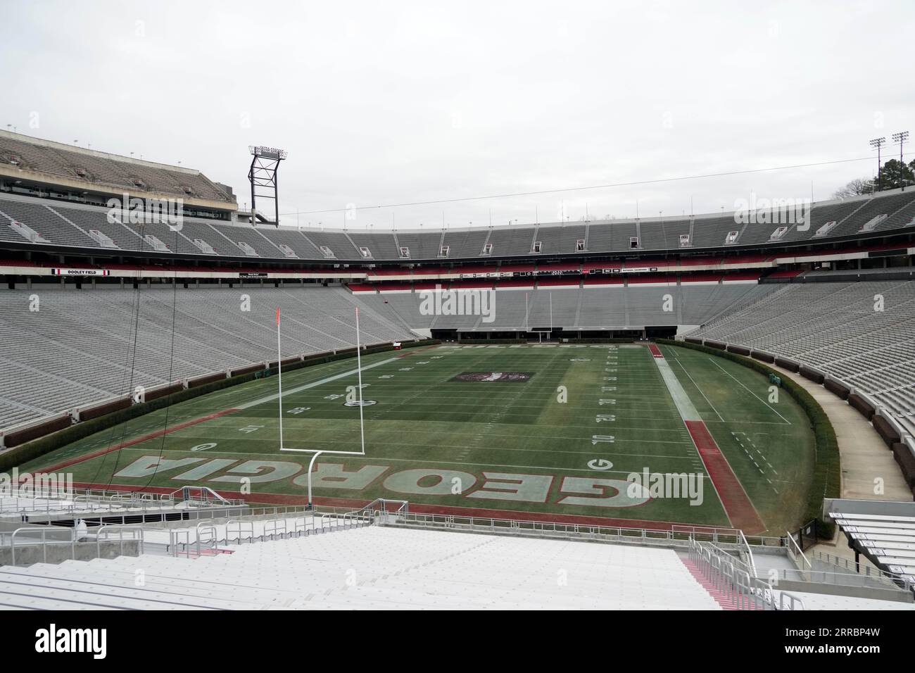 A general overall view of Sanford Stadium at the University of Georgia ...