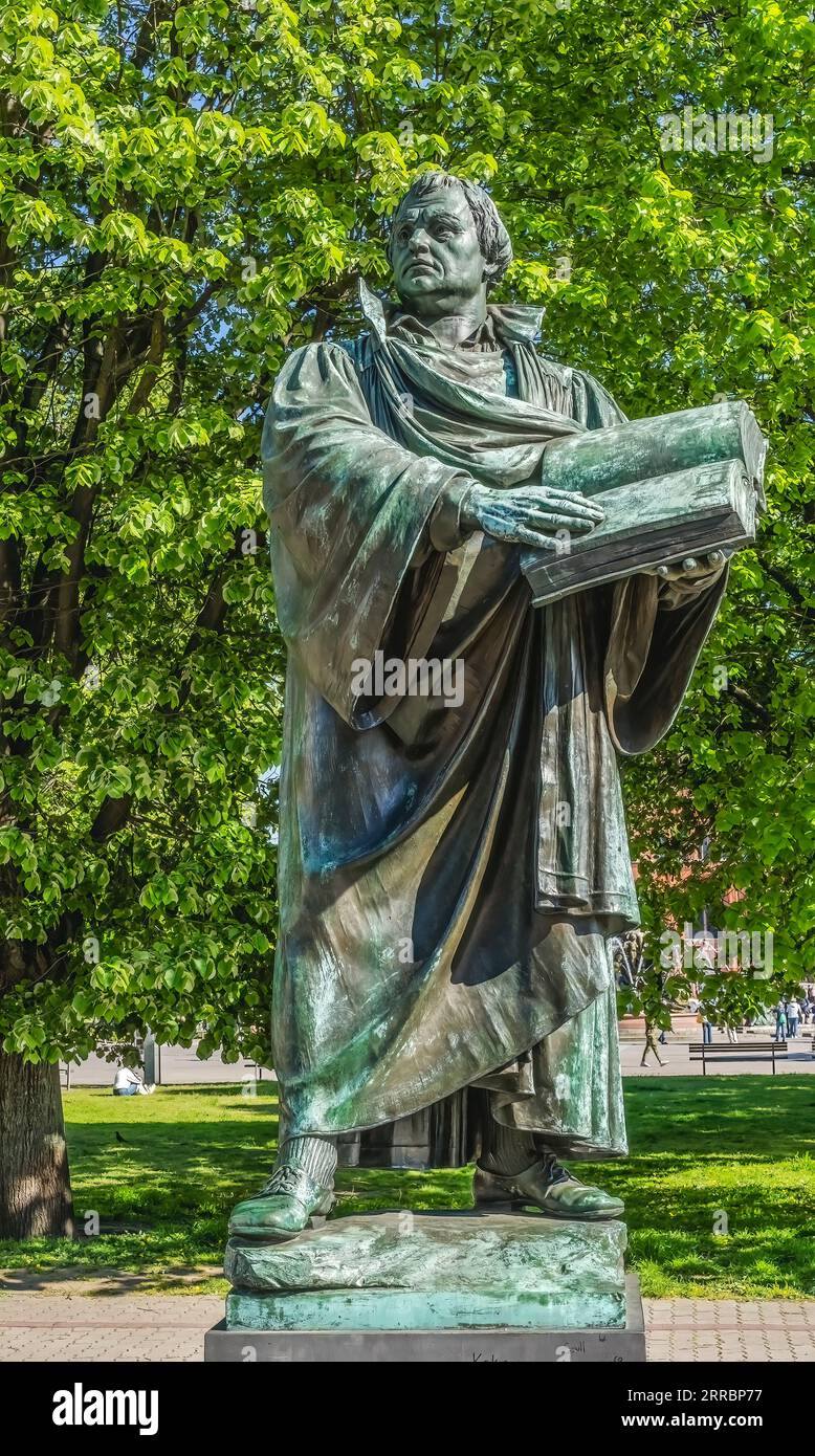 Martin Luther Reformer Statue Alexanderplatz Rathaus City Hall Berlin ...