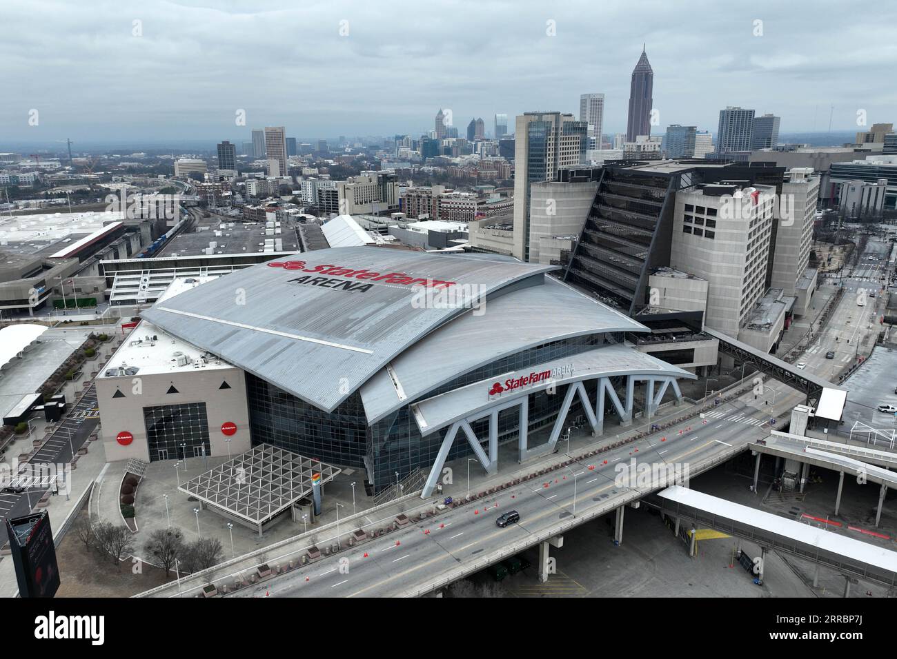 State farm arena atlanta aerial hi-res stock photography and images - Alamy