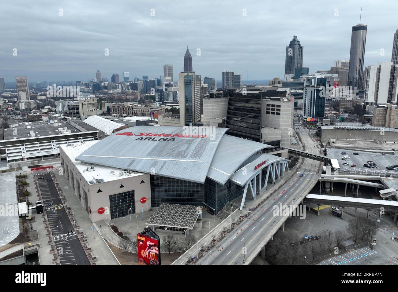 State farm arena atlanta aerial hi-res stock photography and images - Alamy