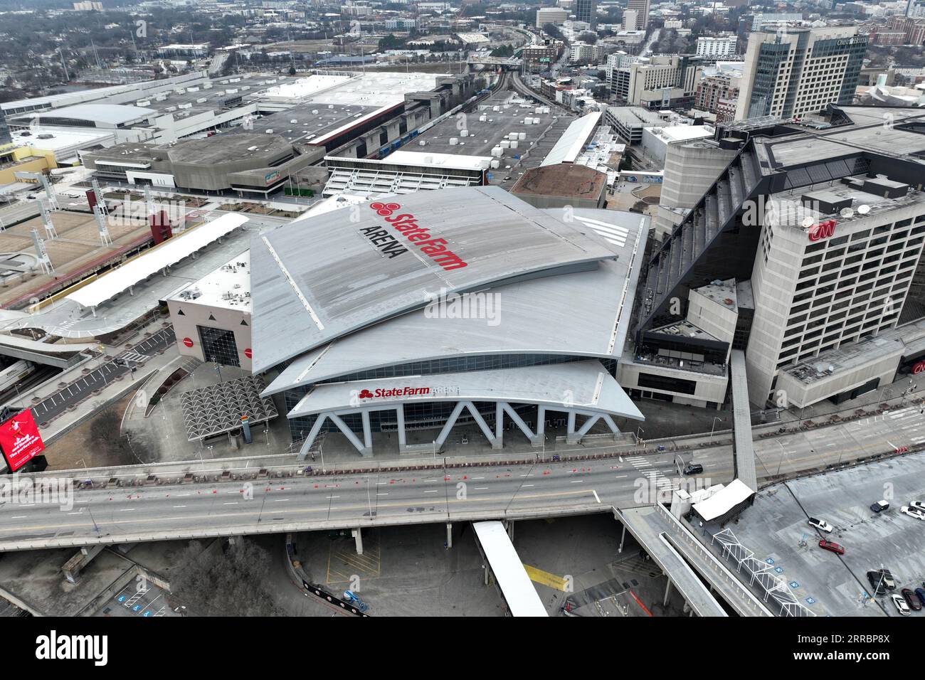 State farm arena atlanta aerial hi-res stock photography and images - Alamy