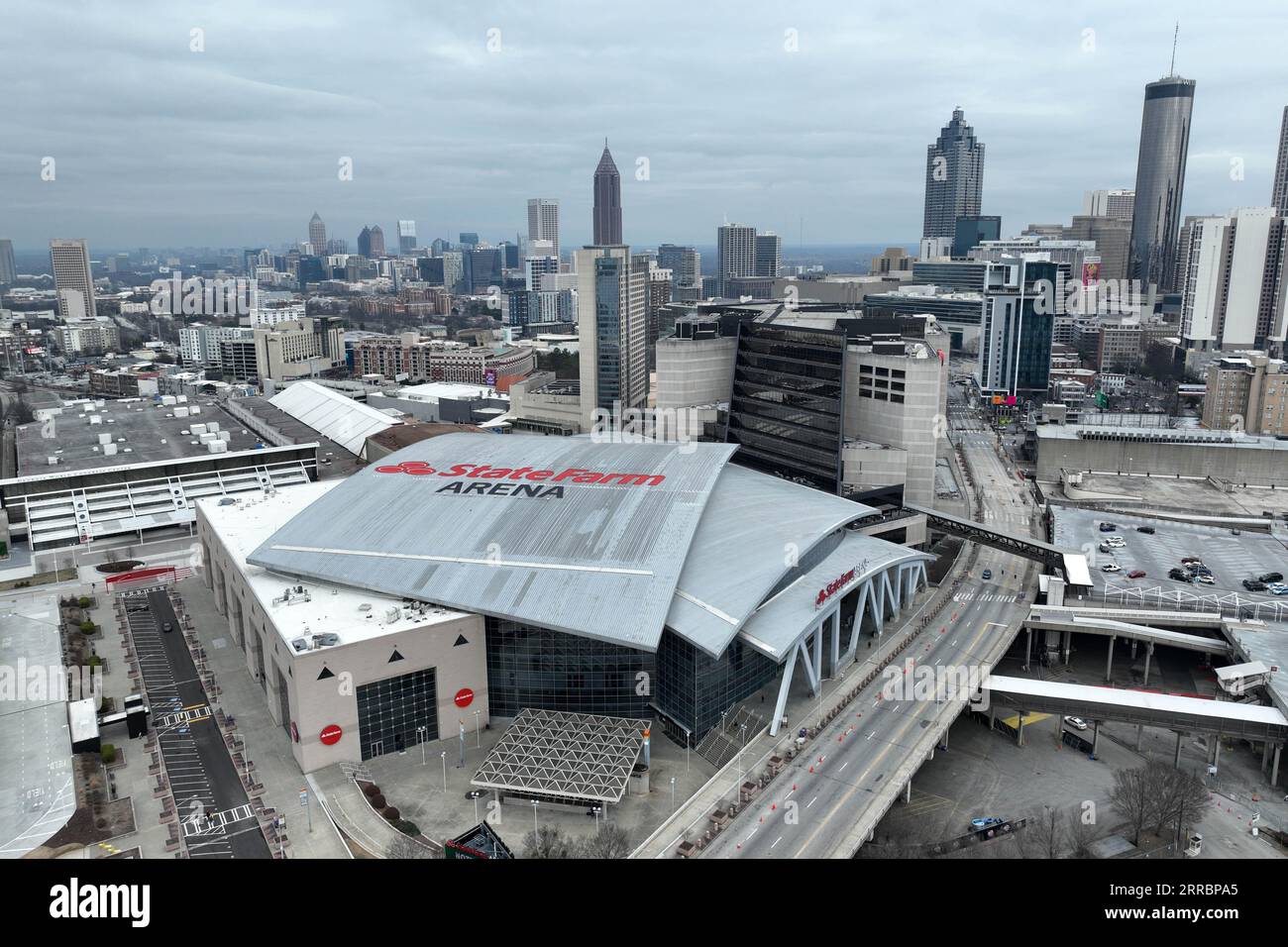 State farm arena atlanta aerial hi-res stock photography and images - Alamy