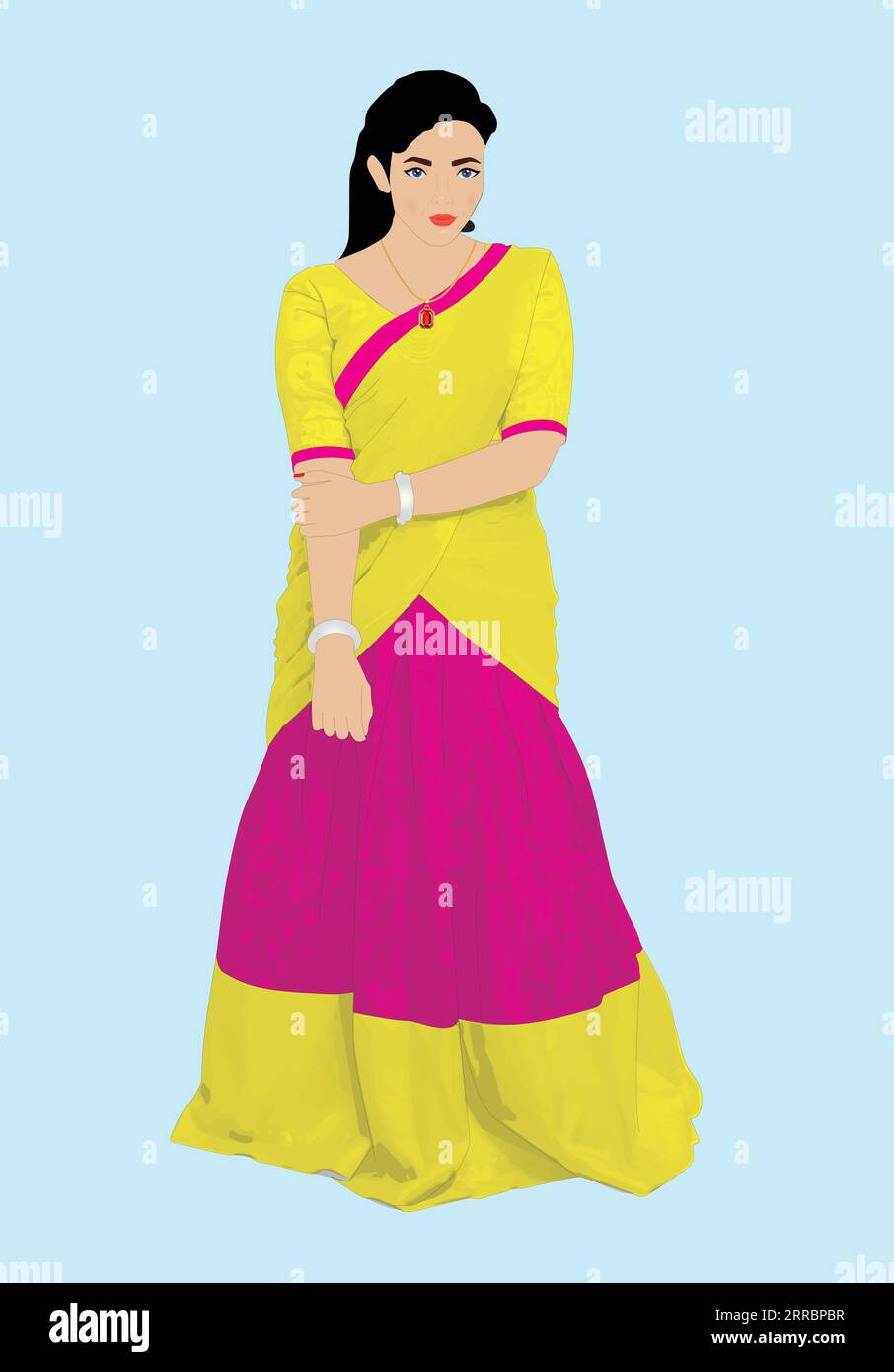 Avatar woman in front Stock Vector Images - Alamy
